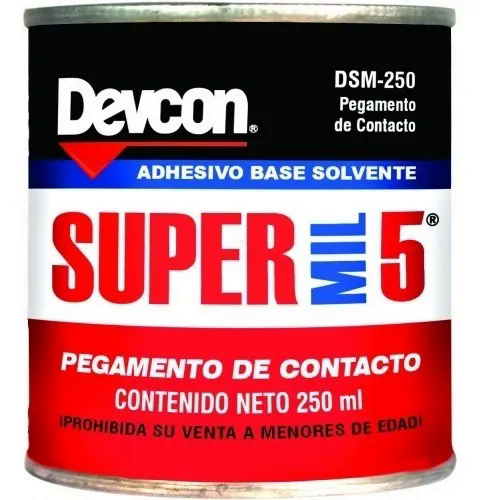 Pegamento Super Mil 5 250 ml DEVCON DSM-250 - Ferretera la Fama