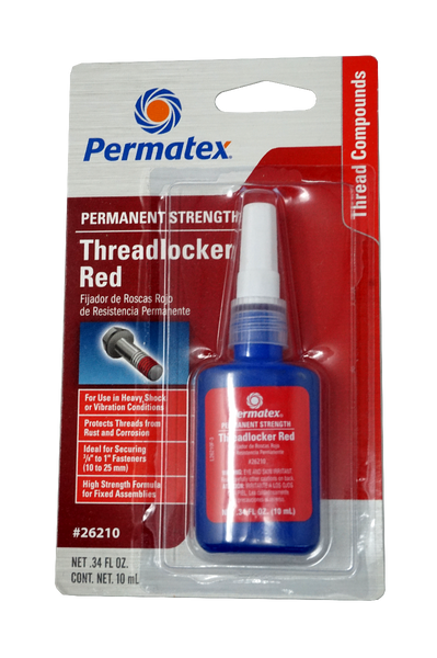 Fijador De Roscas Rojo Alta Resistencia 10 ml Permatex 262-10 ...