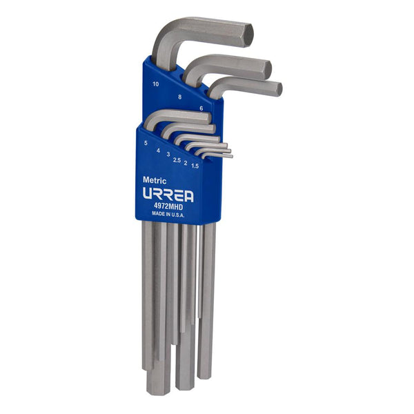 Llaves Allen Juego 9 Pzas Metricas En Rack URREA 4972MHD - Ferretera la ...