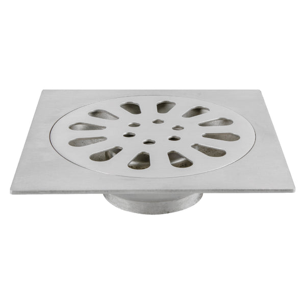 Resumidero 4" x 4" Acero Inoxidable 304 PLOMACY R4304 - Ferretera la Fama